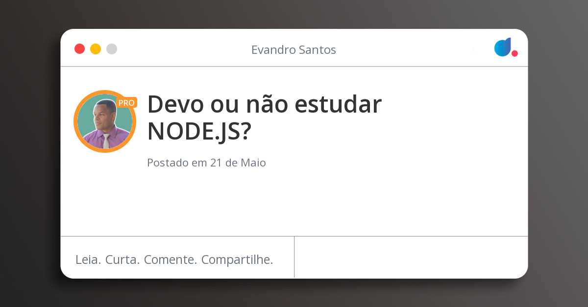 Devo ou não estudar NODE.JS?