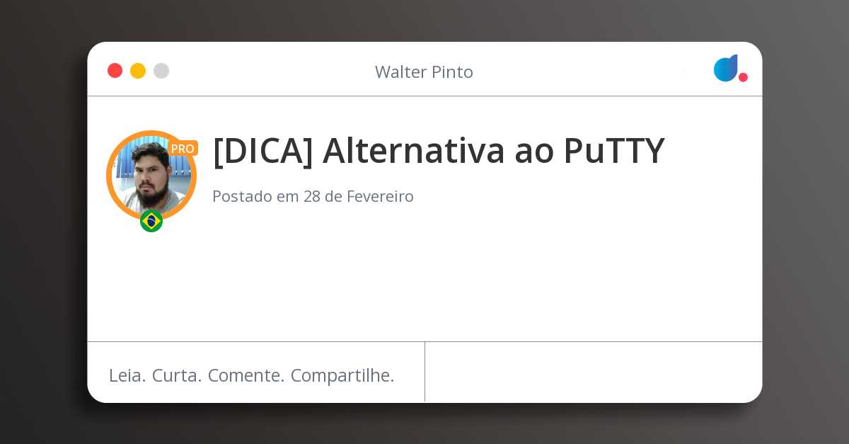 [DICA] Alternativa ao PuTTY