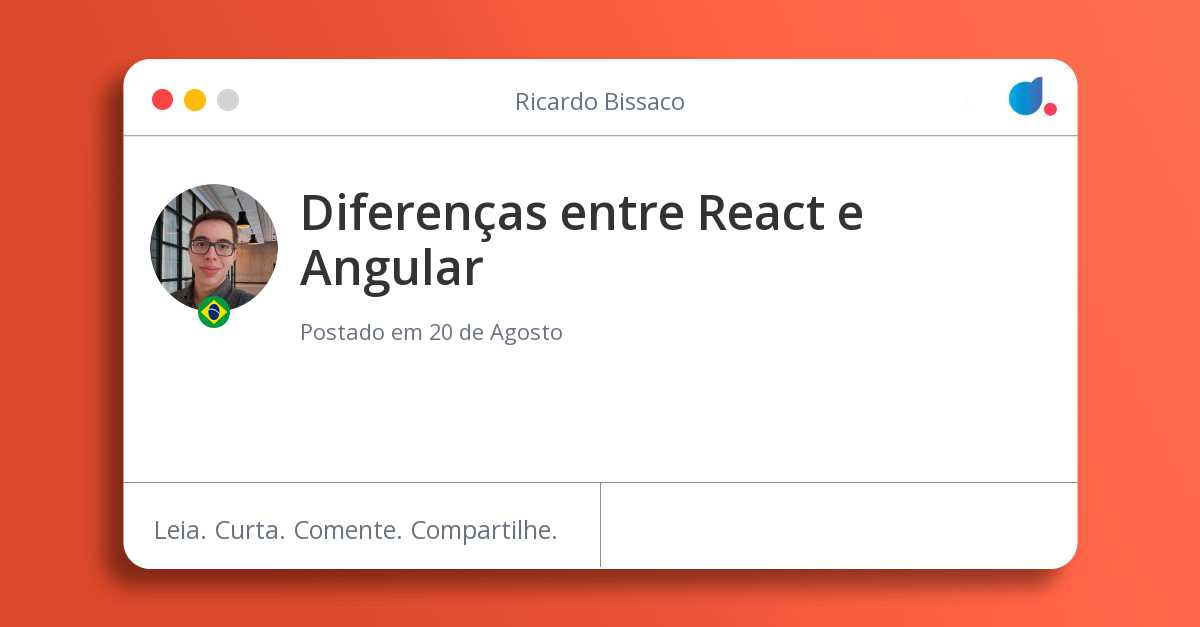 Diferenças entre React e Angular Diferenças entre React e Angular
