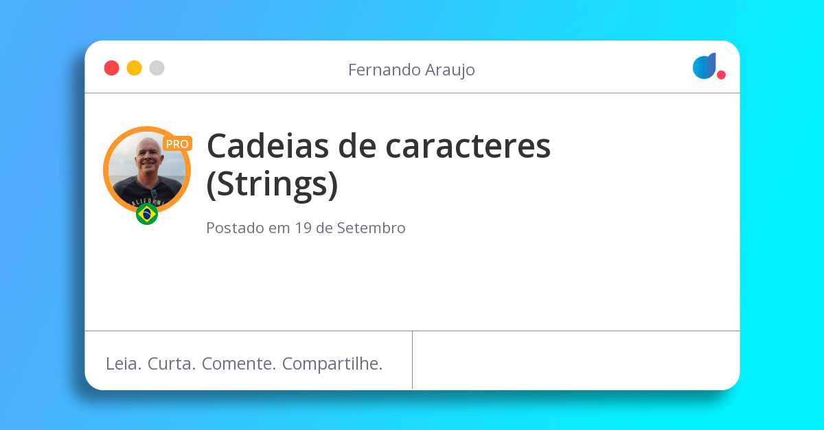 Estruturas de Dados - Cadeias de caracteres (Strings)