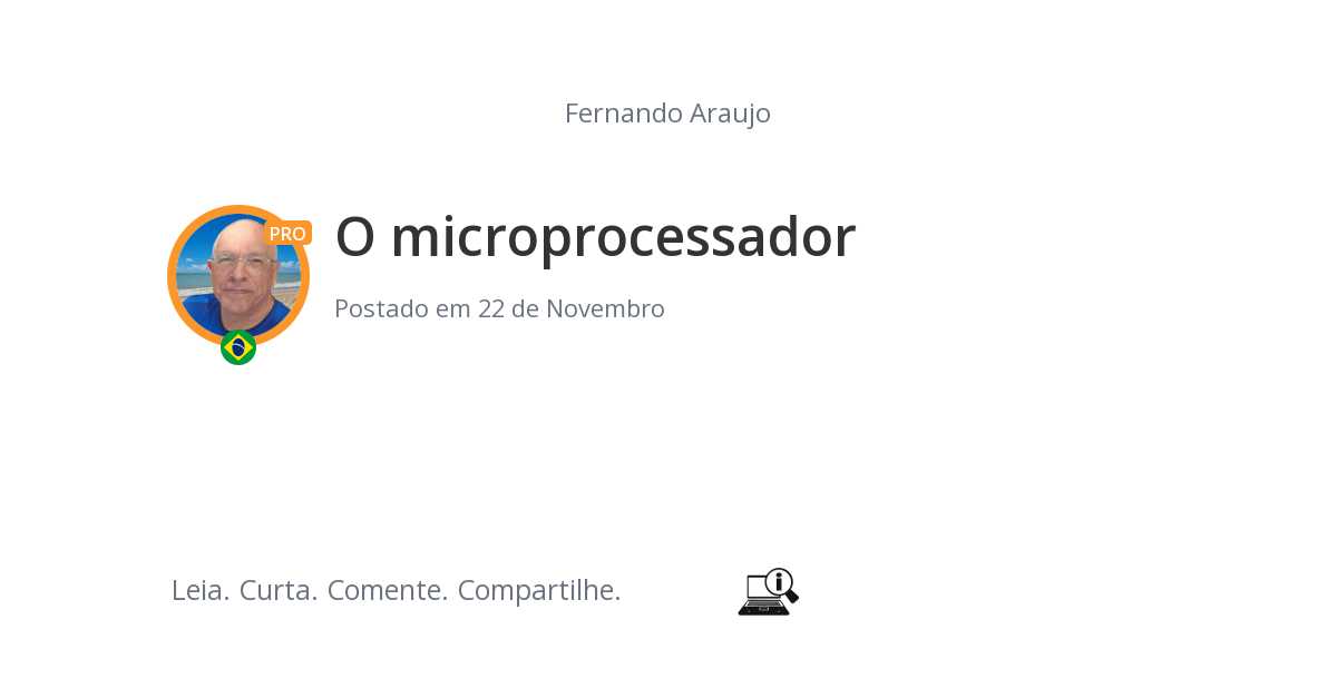 O microprocessador