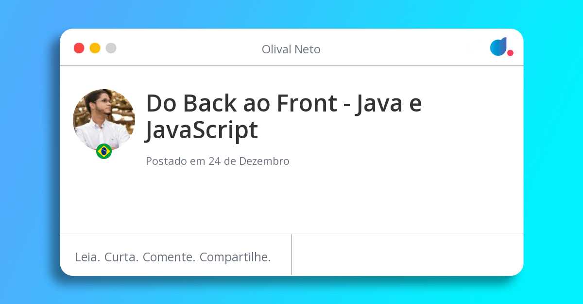 Do Back ao Front - Java e JavaScript