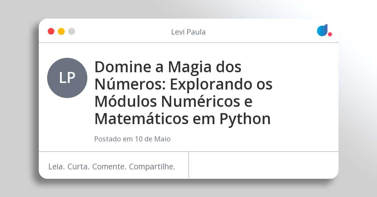 Domine a Magia dos Números: Explorando os Módulos Numéricos e ...