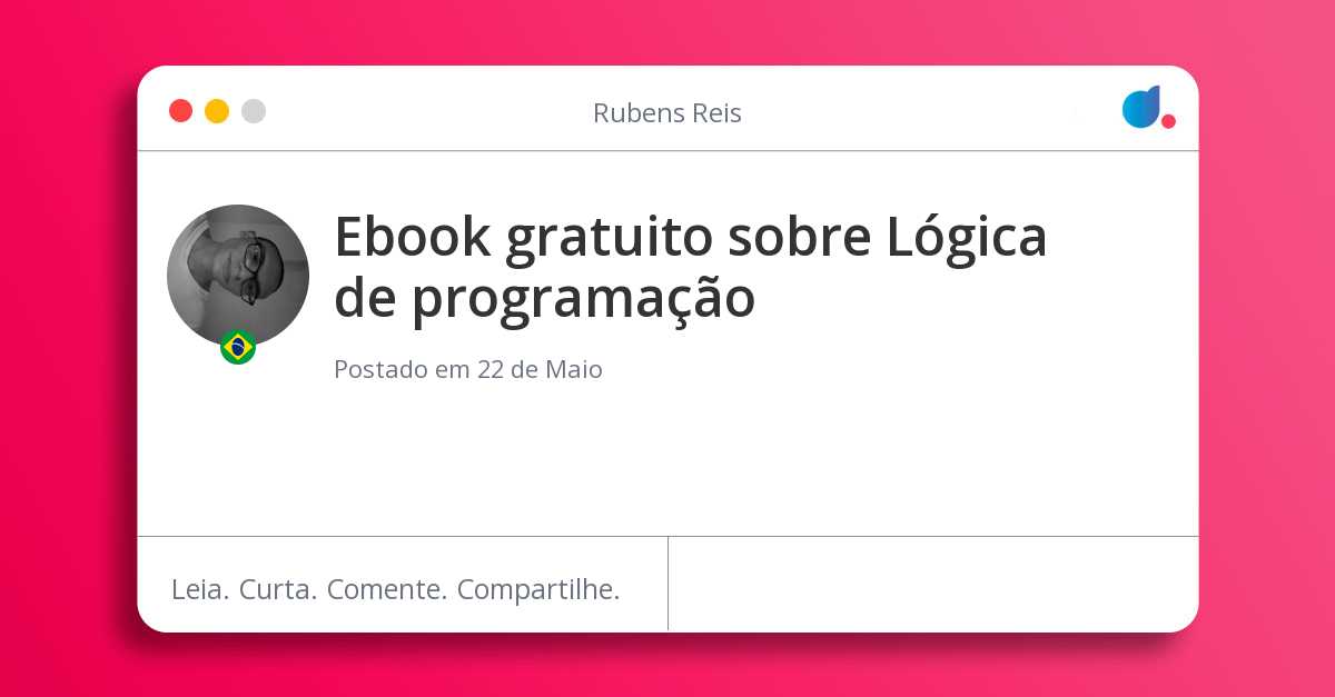 Ebook Gratuito Sobre Lógica De Programação