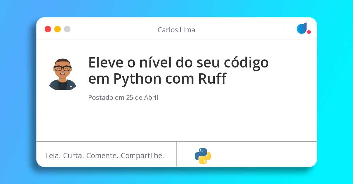 Eleve o nível do seu código em Python com Ruff