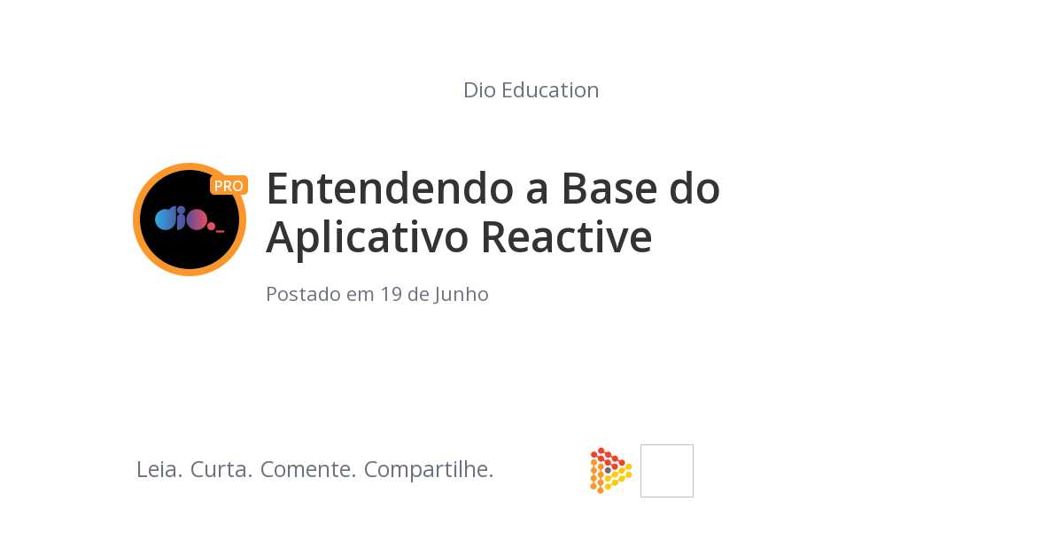 Entendendo a Base do Aplicativo Reactive