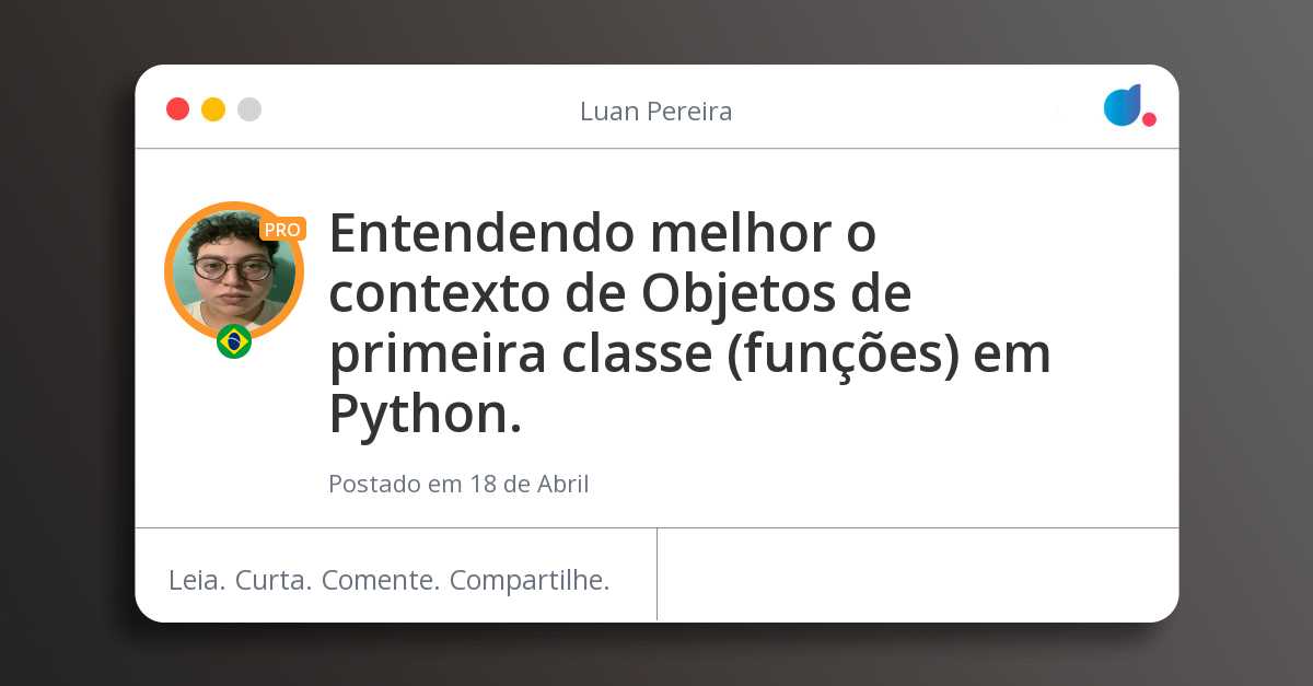 Entendendo melhor o contexto de Objetos de primeira classe (funções) em ...