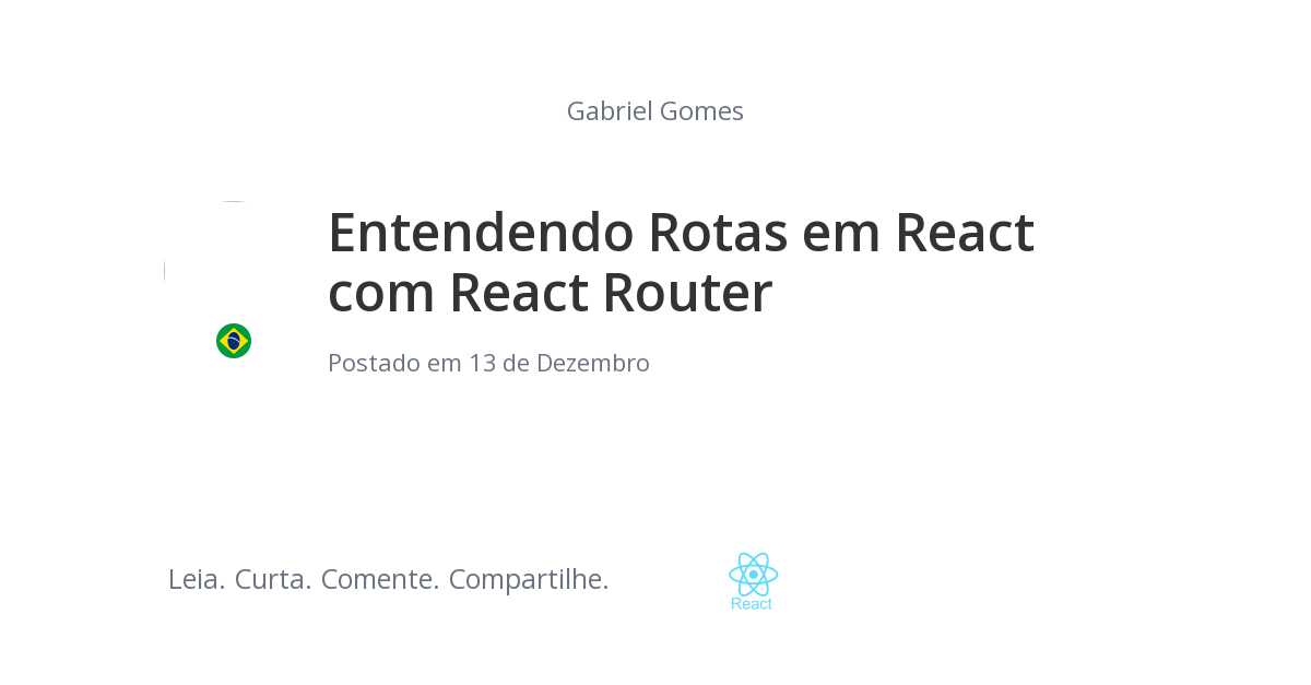 Entendendo Rotas Em React Com React Router