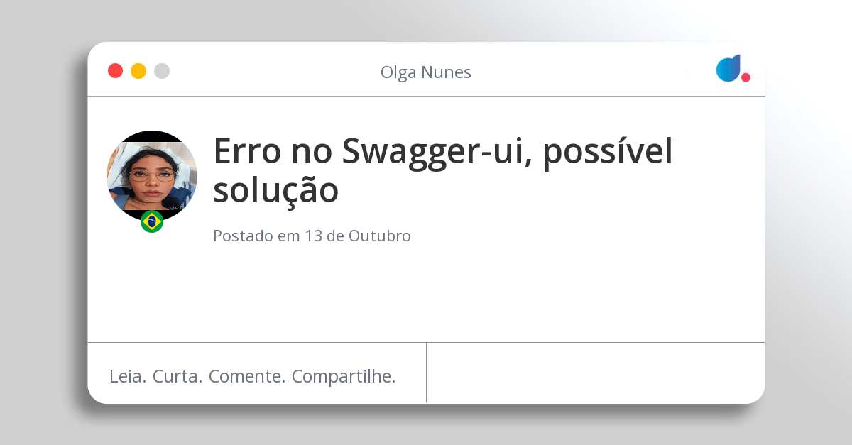 Erro no Swagger-ui, possível solução