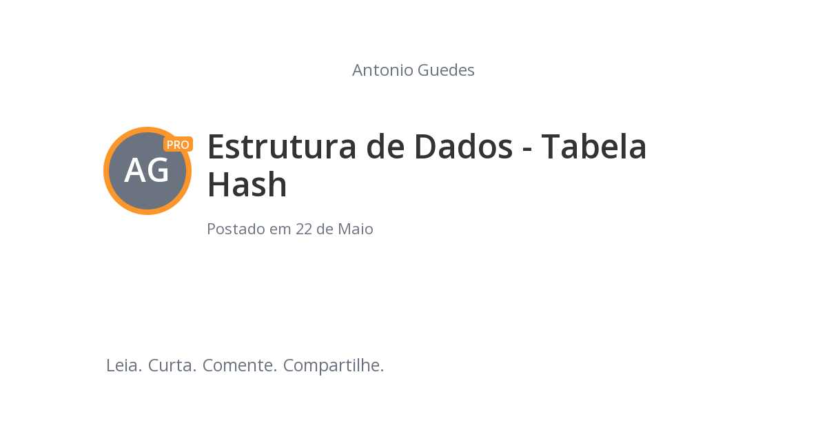 Estrutura De Dados Tabela Hash