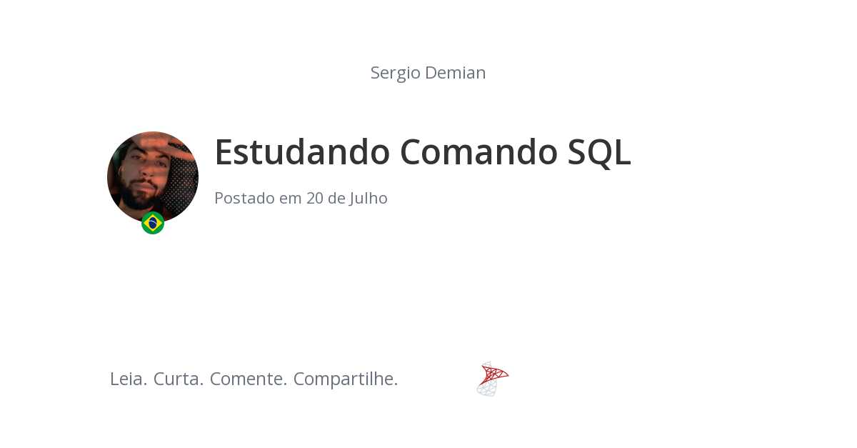 Estudando Comando SQL
