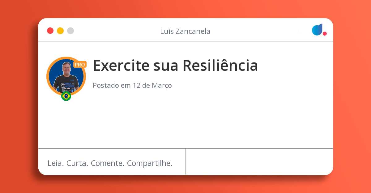 Exercite sua Resiliência