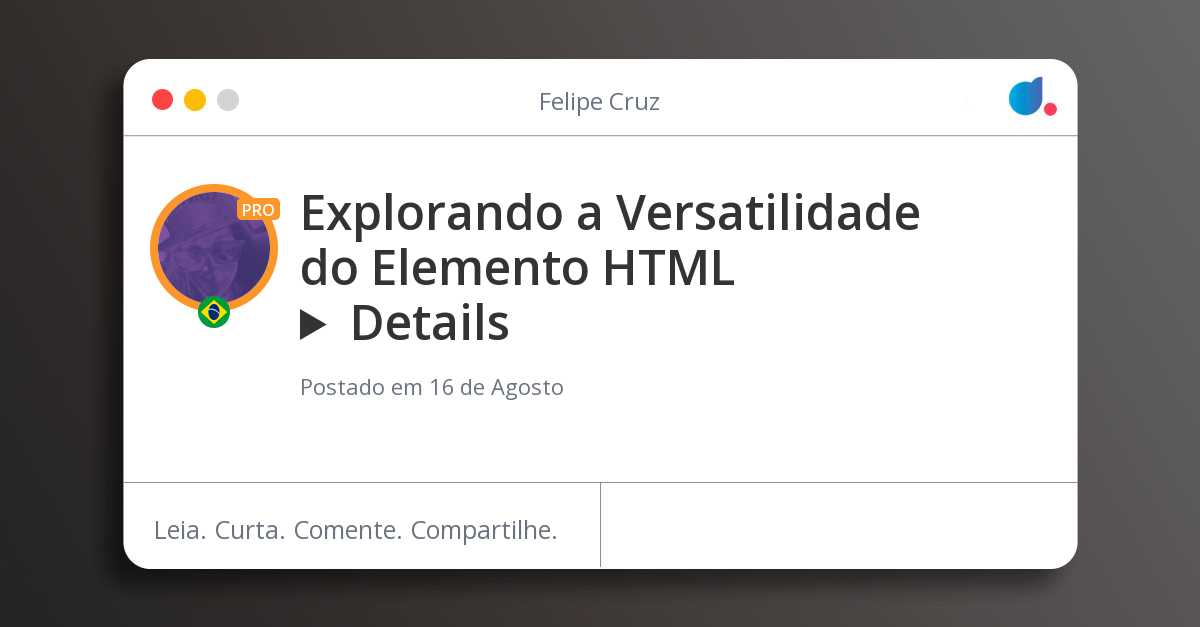 Explorando a Versatilidade do Elemento HTML