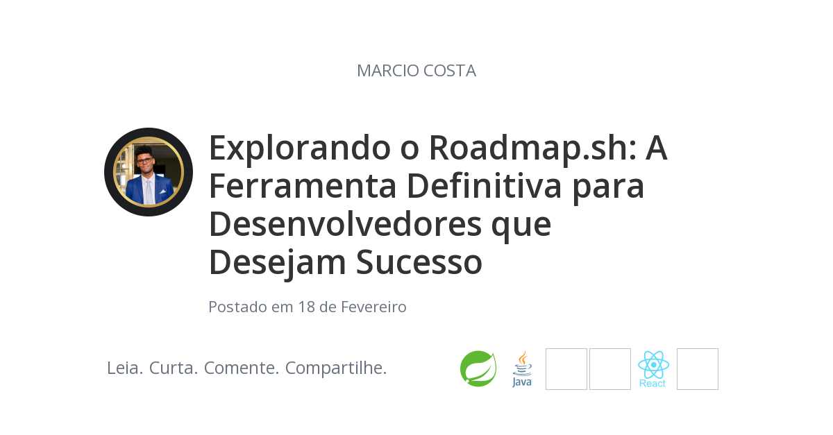 Explorando o Roadmap.sh: A Ferramenta Definitiva para Desenvolvedores ...