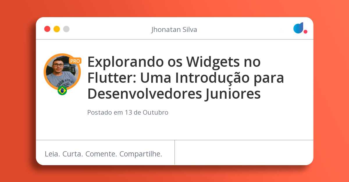 Explorando os Widgets no Flutter: Uma Introdução para Desenvolvedores ...