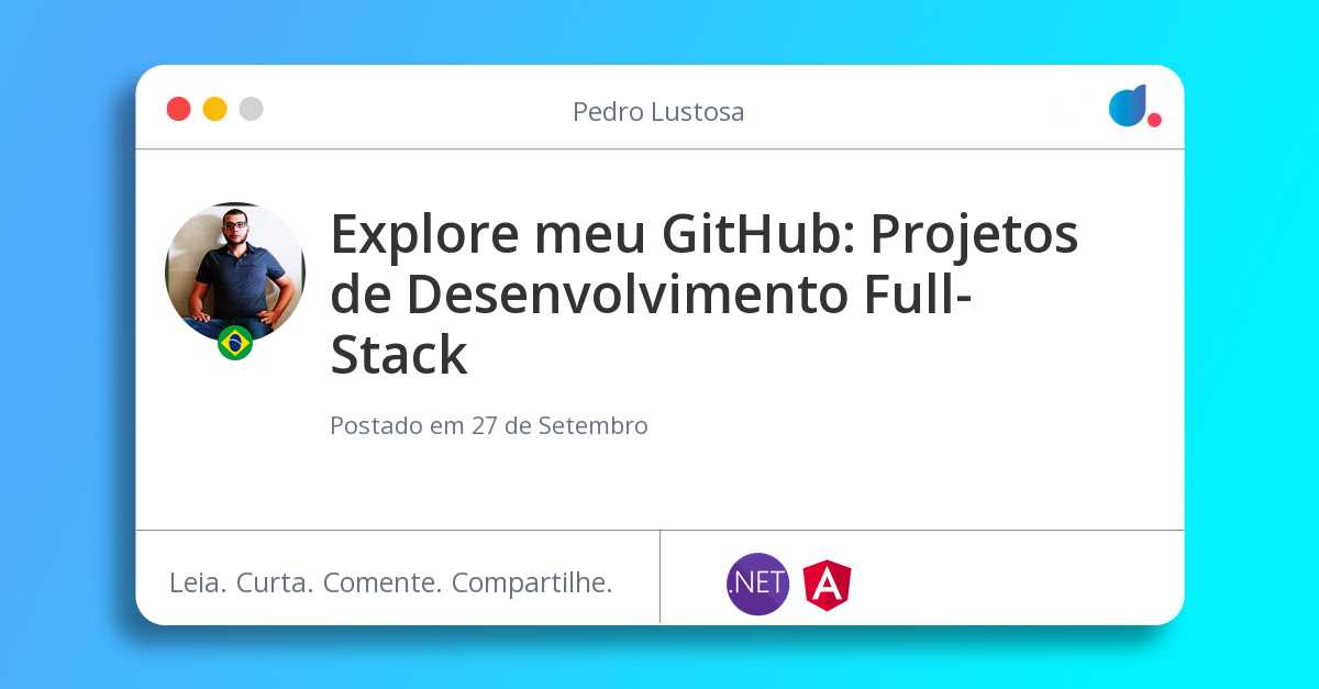 Explore Meu Github Projetos De Desenvolvimento Full Stack 