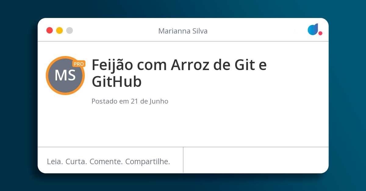 Feijão com Arroz de Git e GitHub