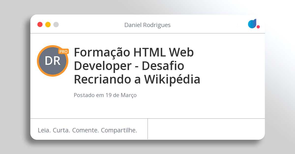 Formação HTML Web Developer - Desafio Recriando a Wikipédia