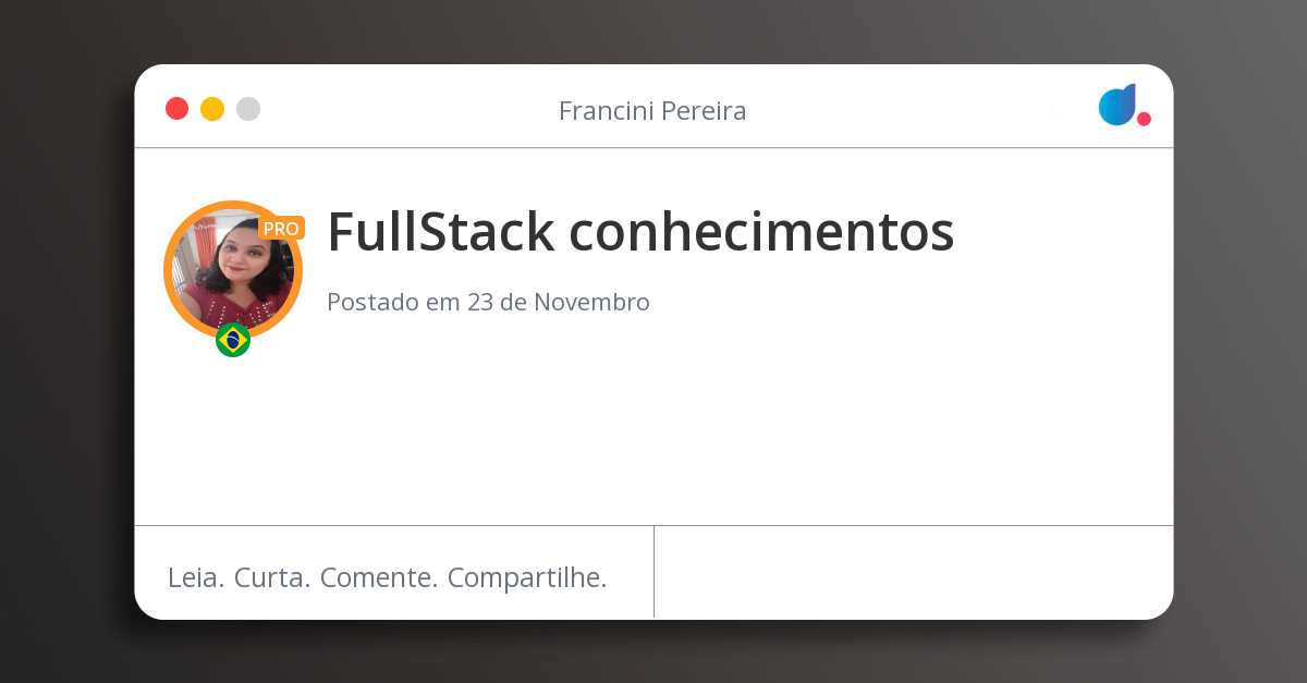 FullStack conhecimentos