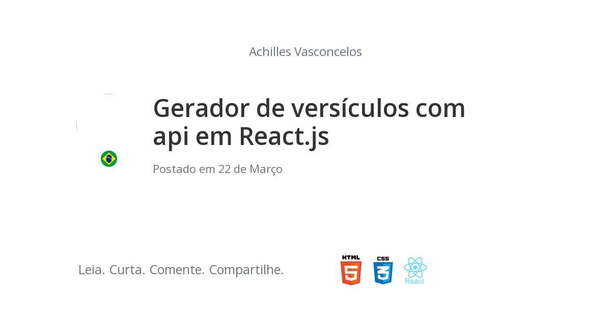 Gerador de versículos com api em React.js