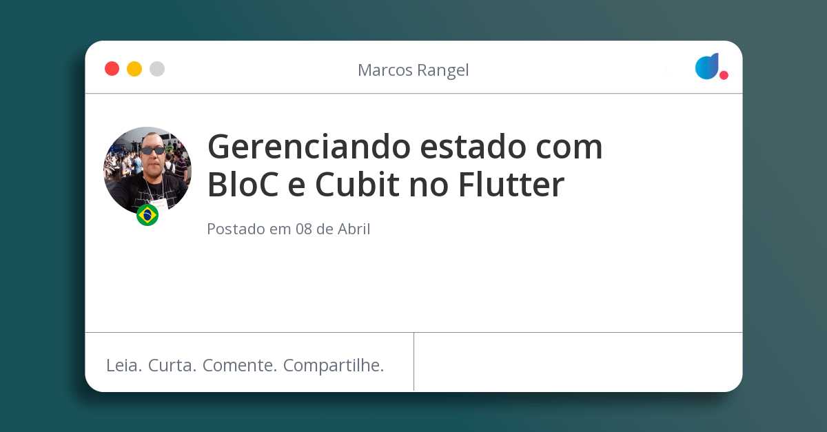 Gerência de estado BloC e Cubit no Flutter