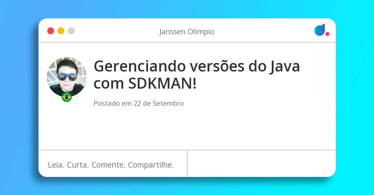 Gerenciando versões do Java com SDKMAN!