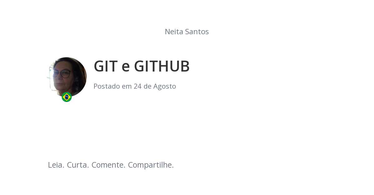 GIT e GITHUB GIT e GITHUB