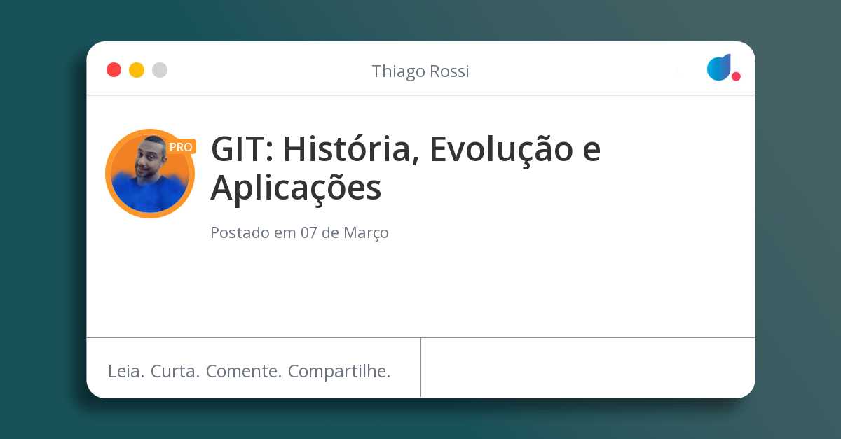 GIT: História, Evolução e Aplicações