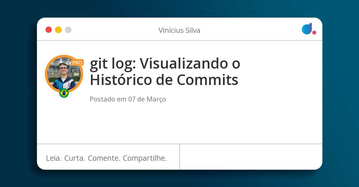 git log: Visualizando o Histórico de Commits