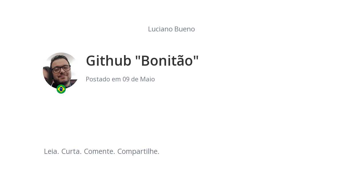 Github "Bonitão"