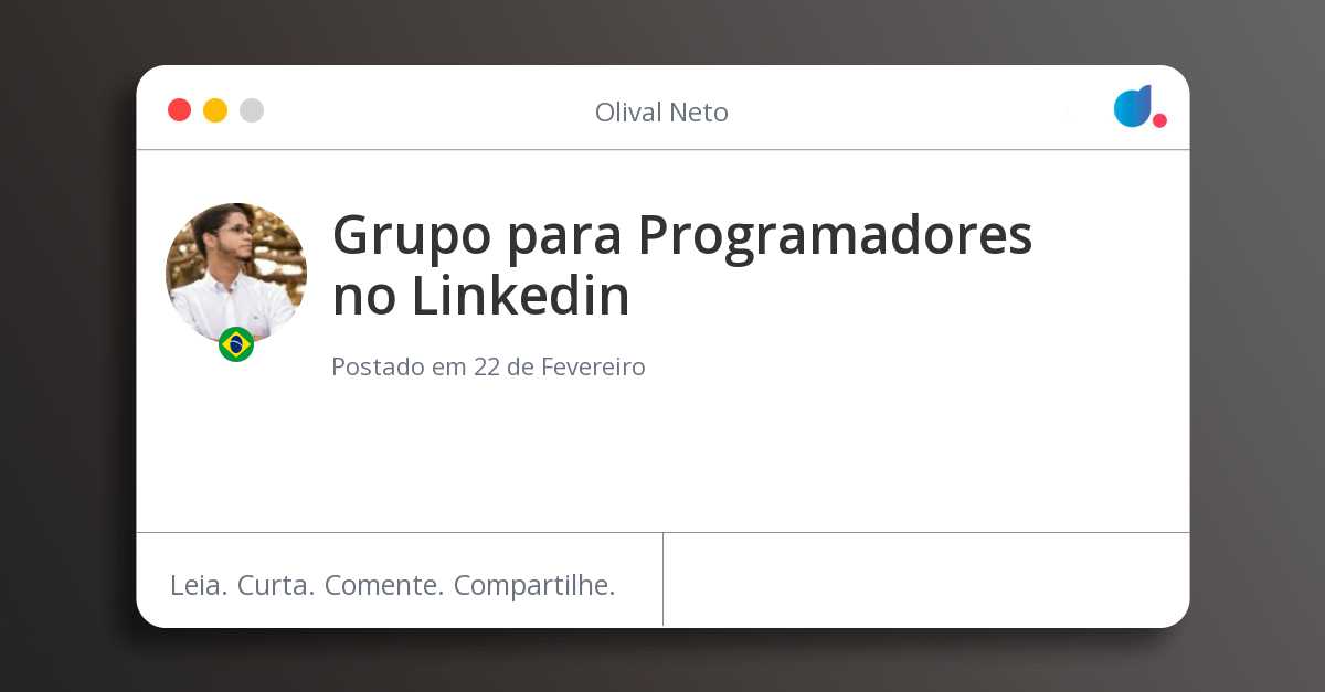 Grupo para Programadores no Linkedin
