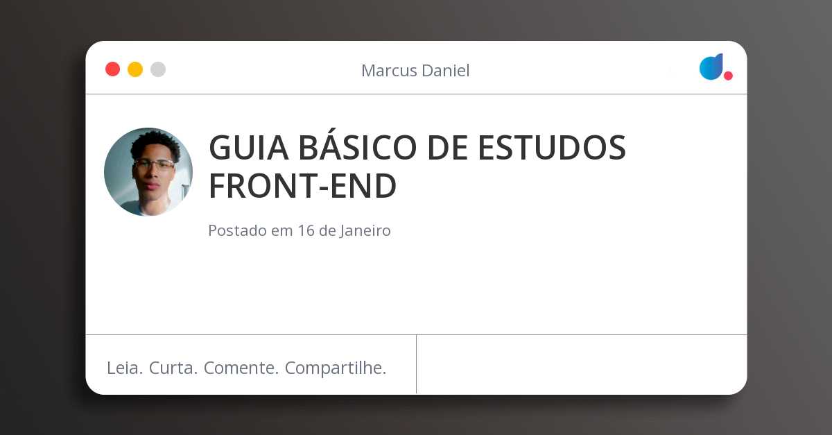 GUIA BÁSICO DE ESTUDOS FRONT-END