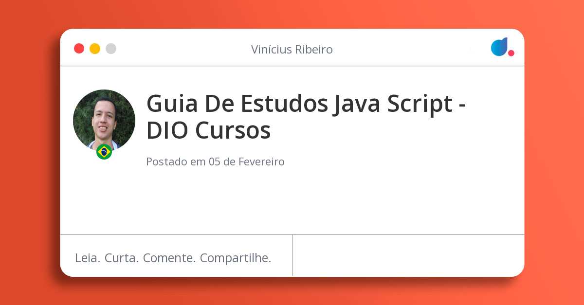 Guia De Estudos Java Script - DIO Cursos