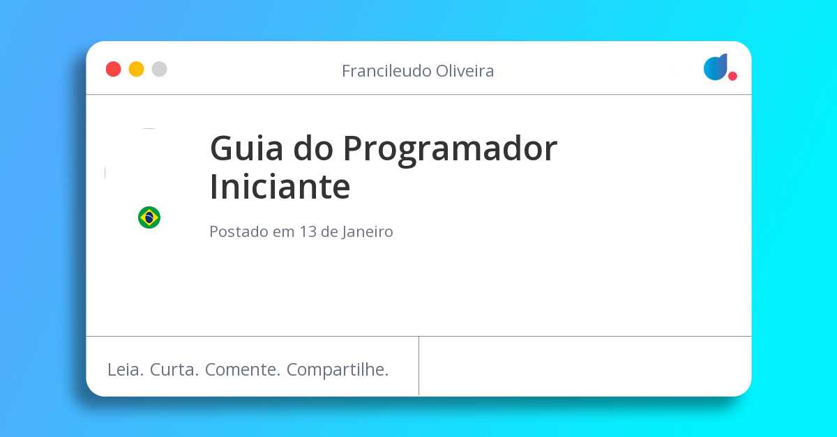 Guia do Programador Iniciante