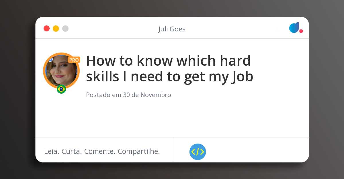 How to know which hard skills I need to get my Job