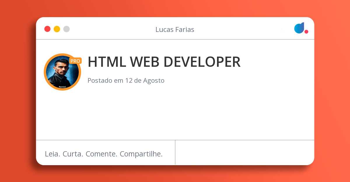 HTML WEB DEVELOPER