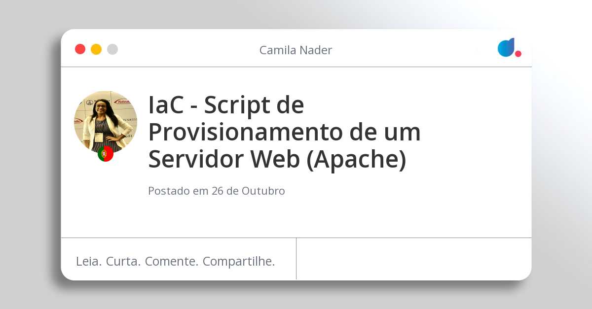 IaC - Script de Provisionamento de um Servidor Web (Apache)