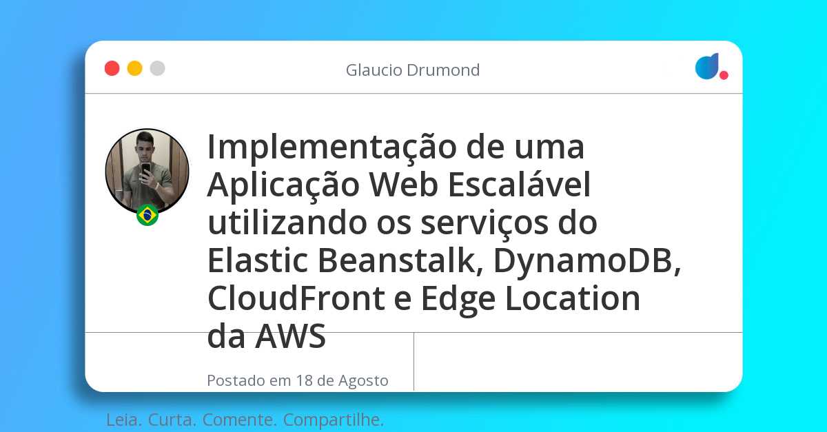 Implementação de uma Aplicação Web Escalável utilizando os serviços do ... Implementação de uma Aplicação Web Escalável utilizando os serviços do ...