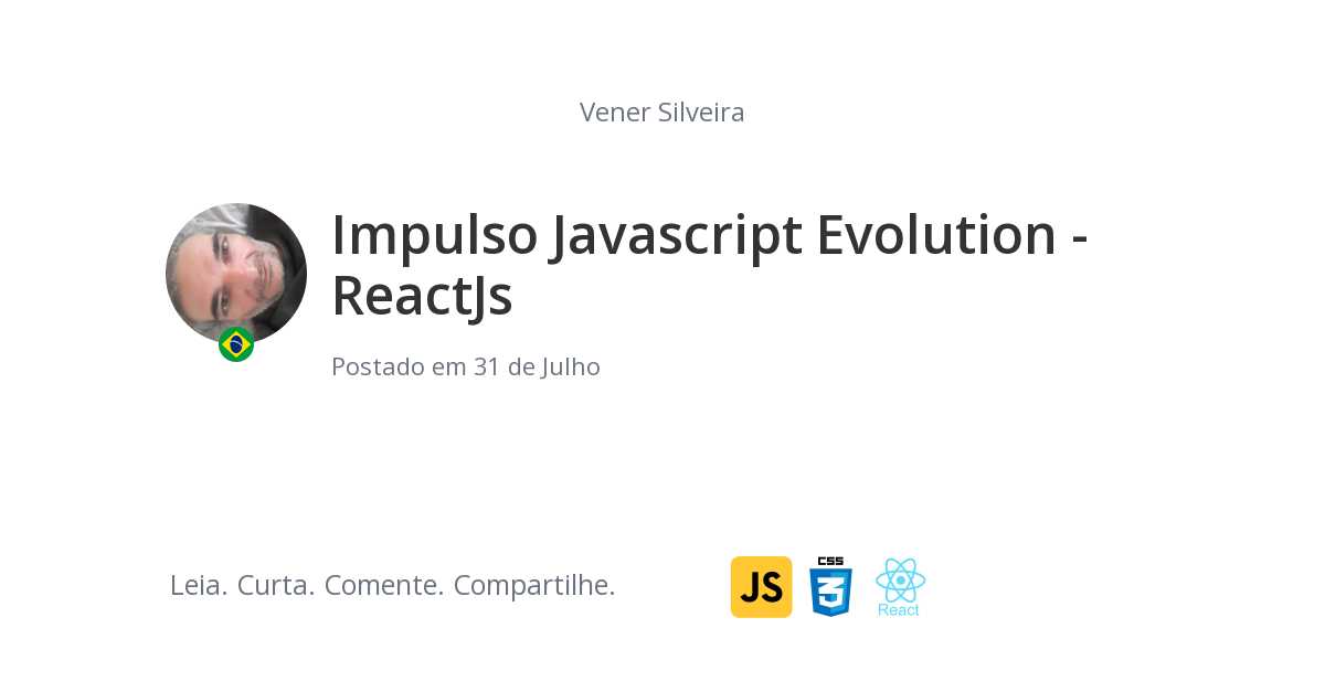 Impulso Javascript Evolution - ReactJs Impulso Javascript Evolution - ReactJs