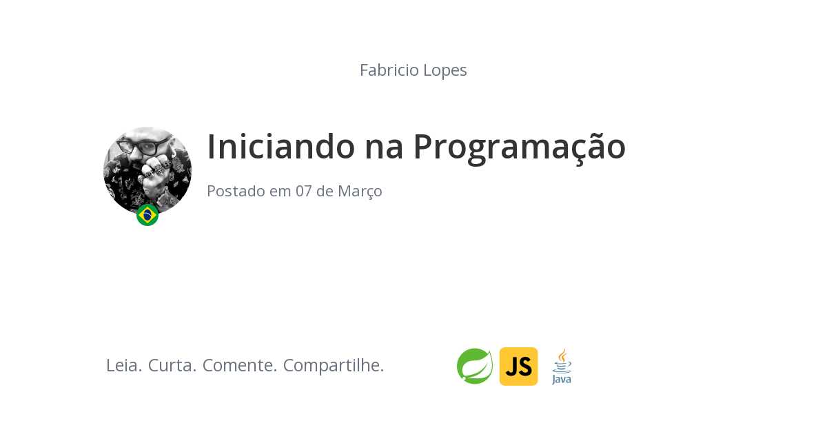 Iniciando Na Programação 