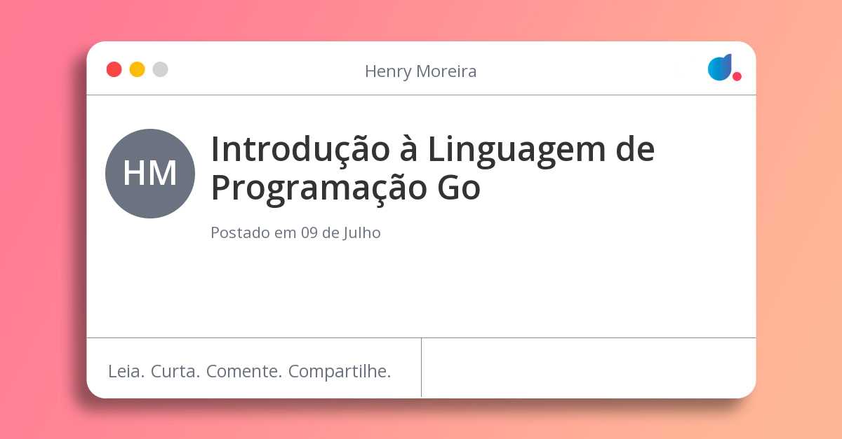 Introdução à Linguagem de Programação Go