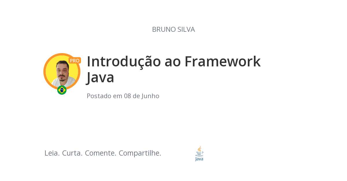 Introdução ao Framework Java Introdução ao Framework Java
