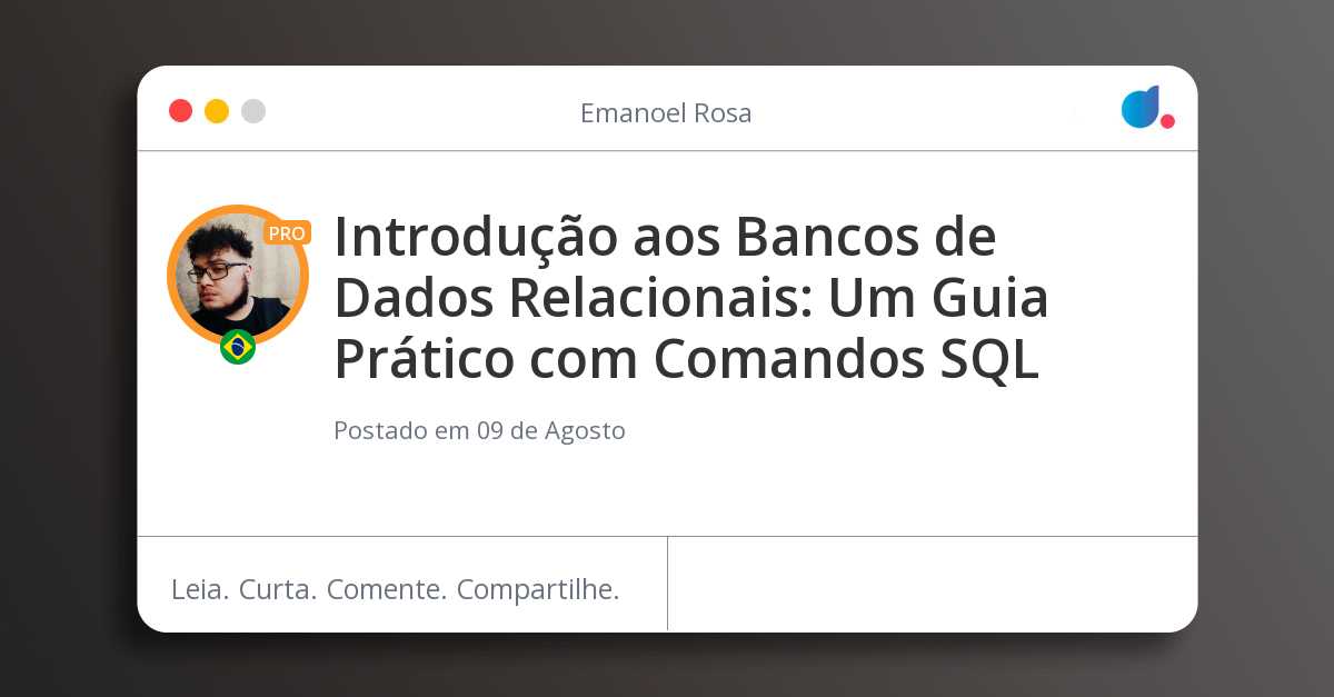 Introdução aos Bancos de Dados Relacionais: Um Guia Prático com ... Introdução aos Bancos de Dados Relacionais: Um Guia Prático com ...