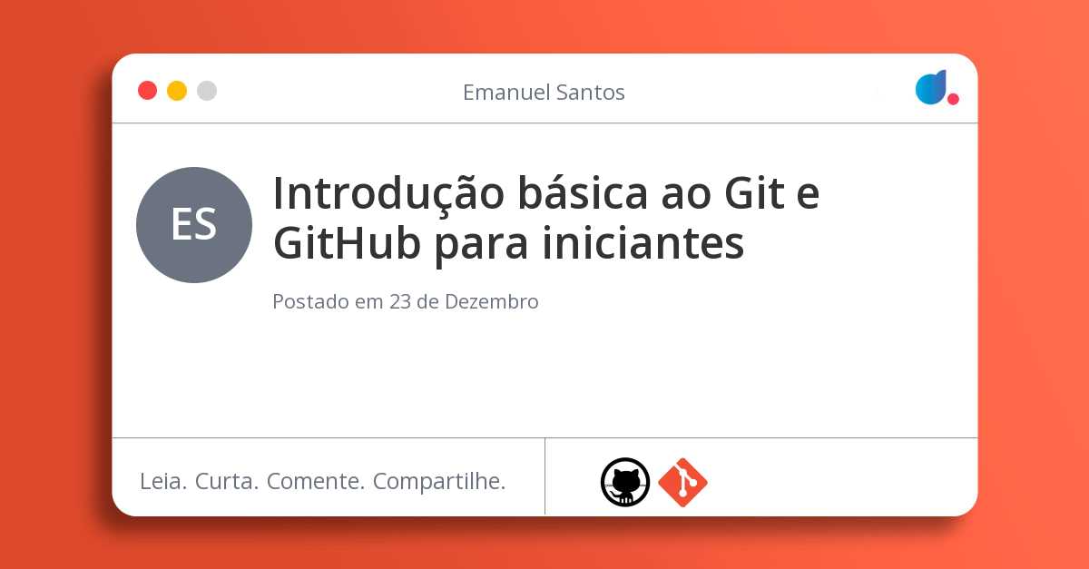 Introdução básica ao Git e GitHub para iniciantes