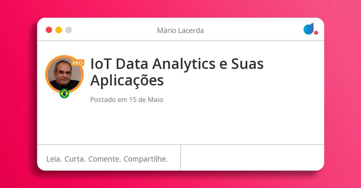 IoT Data Analytics e Suas Aplicações