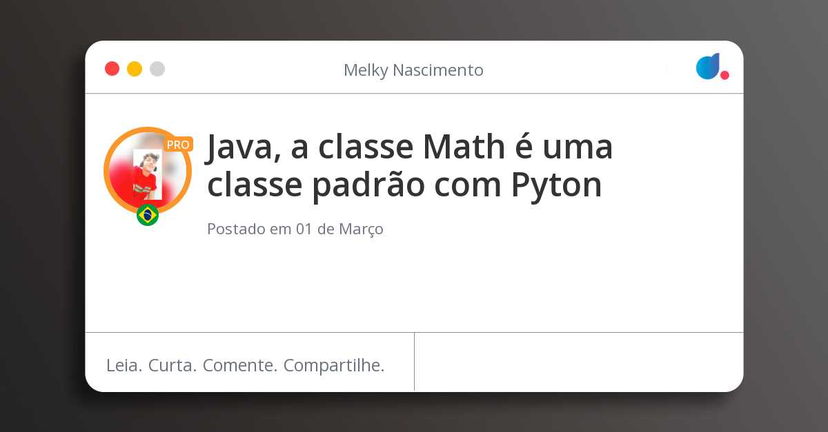 Java A Classe Math é Uma Classe Padrão Com Pyton 8387