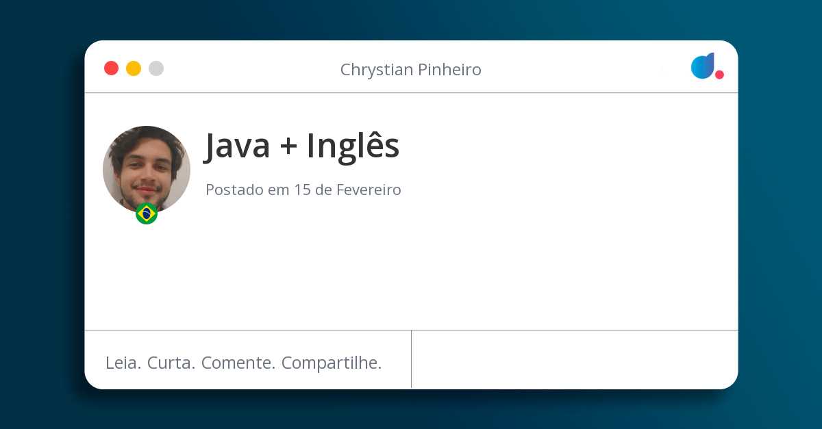 Java + Inglês