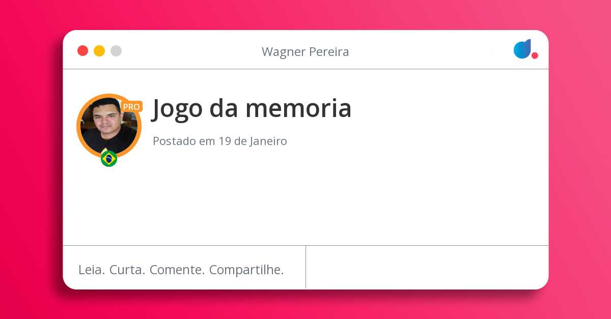 Jogo da memoria
