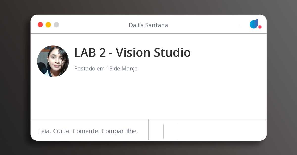 LAB 2 - Vision Studio.