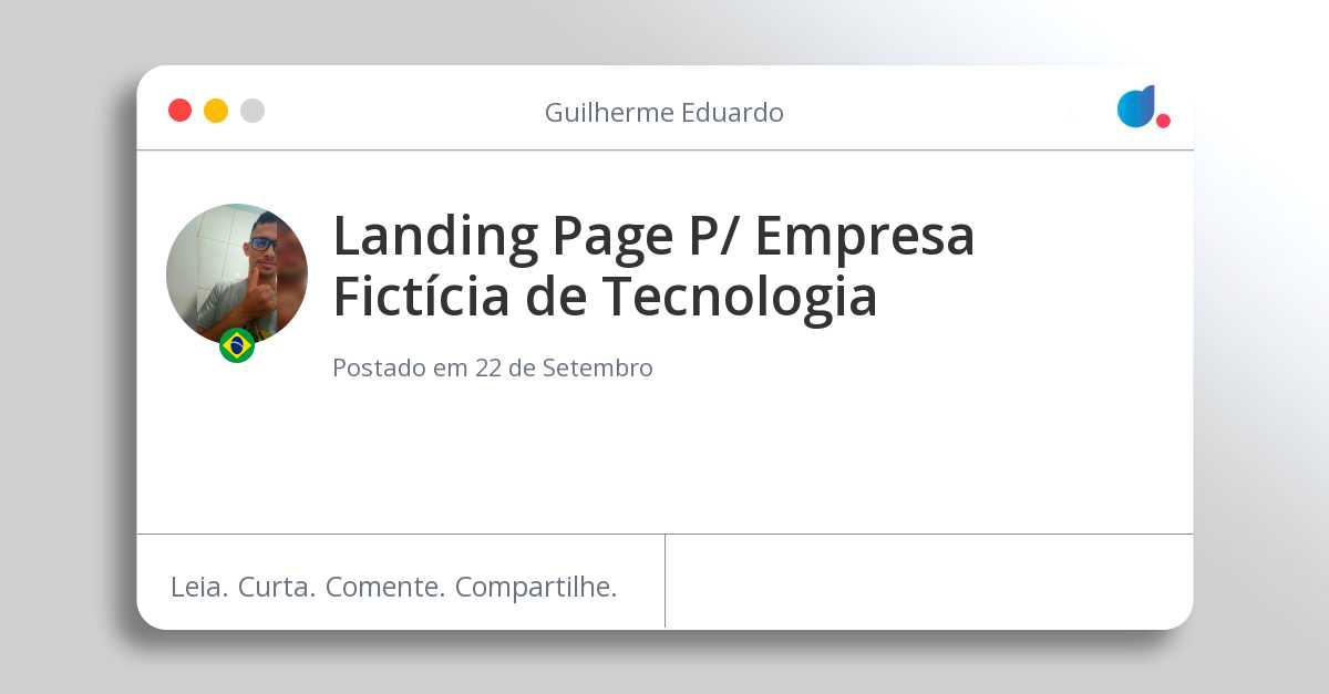 Landing Page P/ Empresa Fictícia de Tecnologia